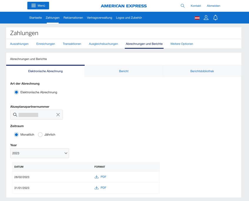 Digitale Abrechnungen herunterladen | American Express
