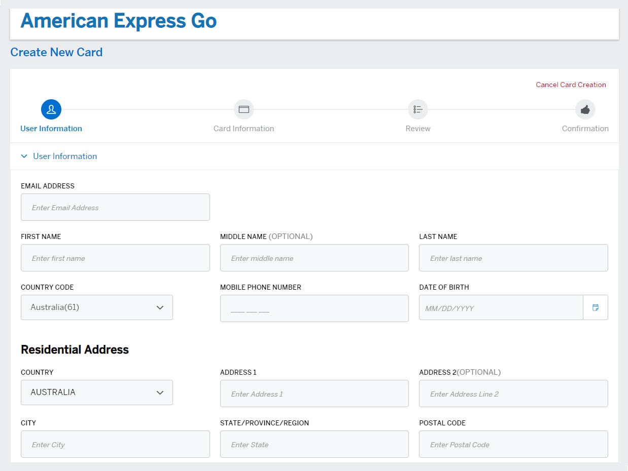 Amex Go | Virtual Credit Card | Amex Payment Solutions
