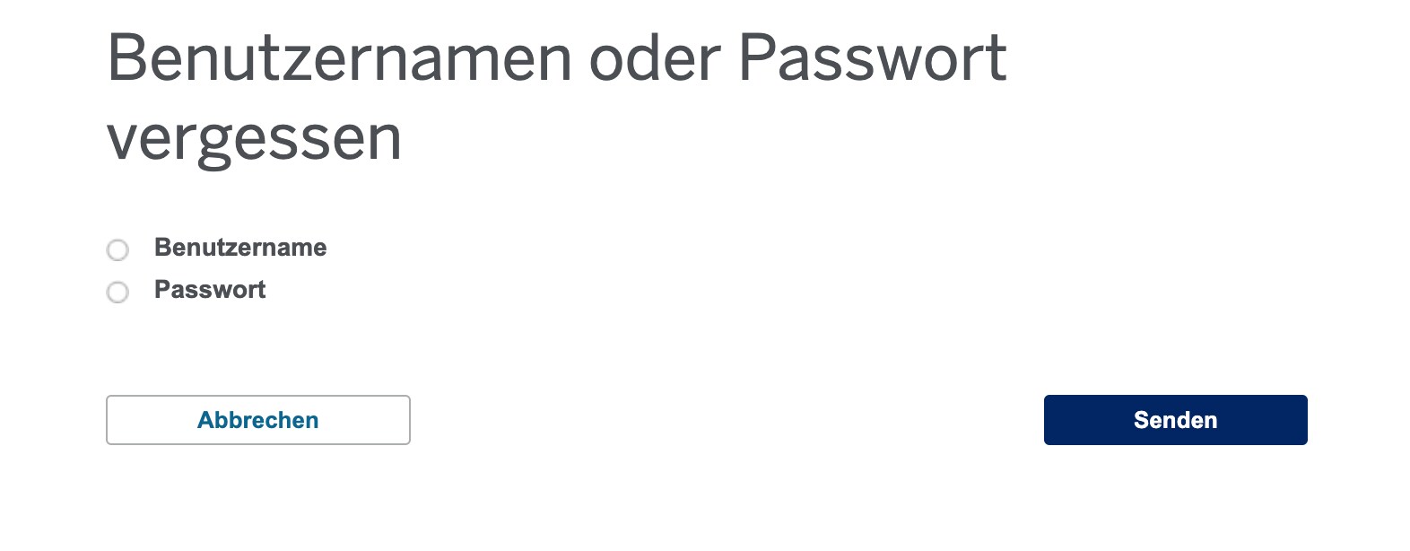 Passwort vergessen | American Express