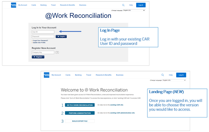 @ Work Reconciliation || American Express