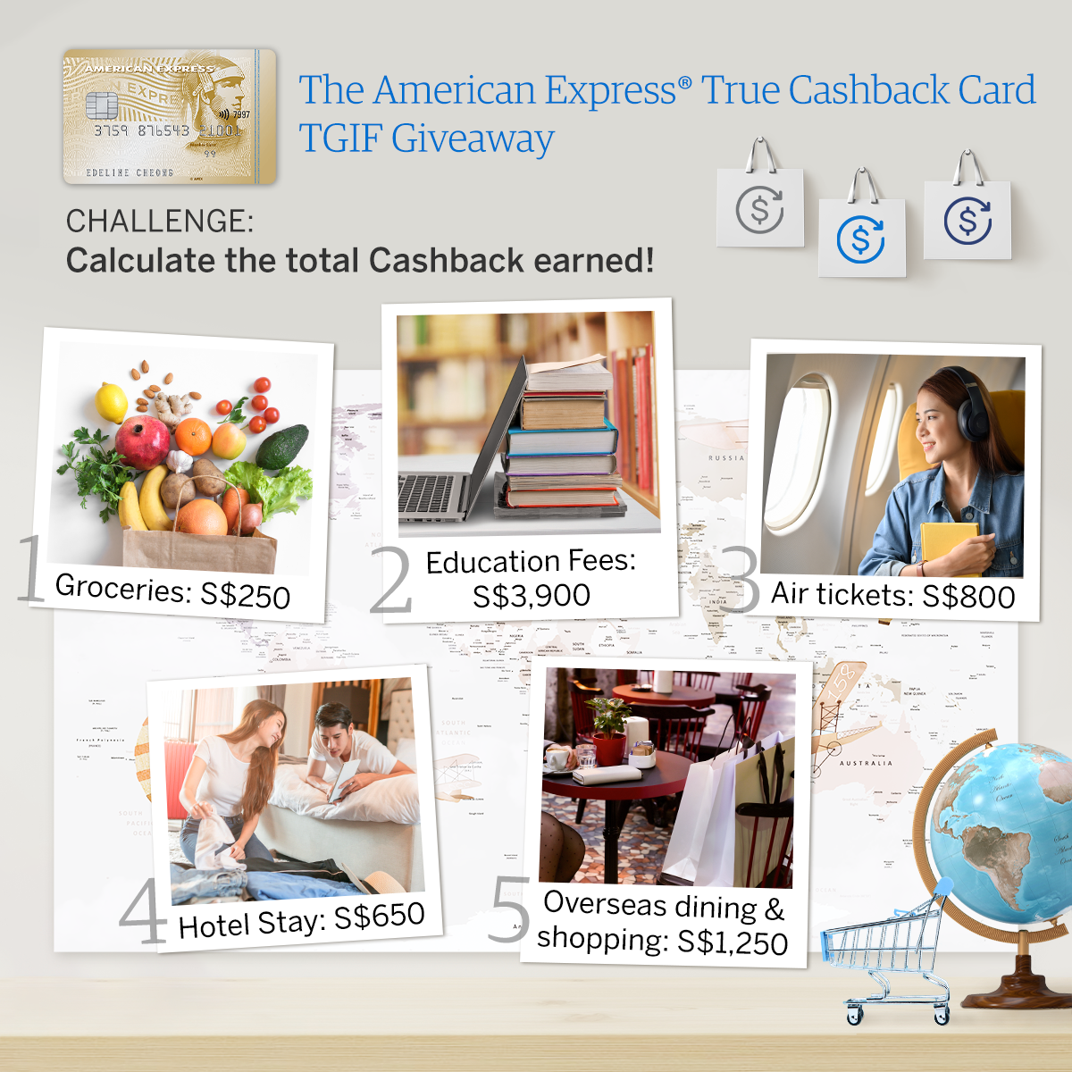True Cashback TGIF Giveaway | American Express SG