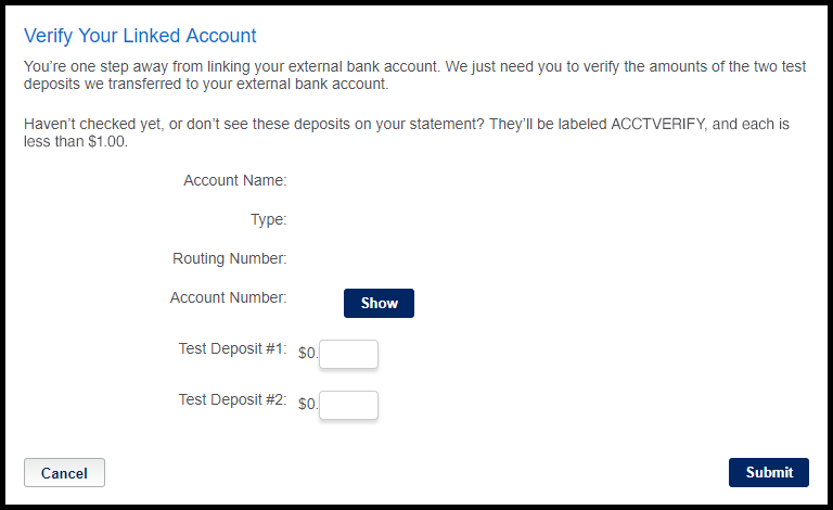 Link Account | American Express® Savings Account