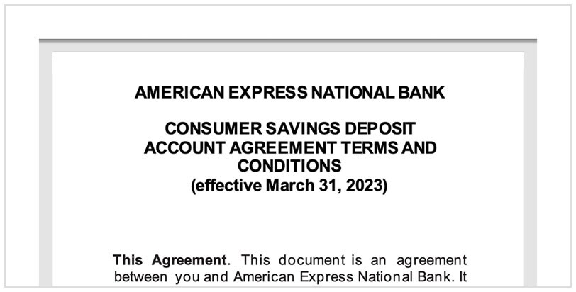 Savings Deposit Account
