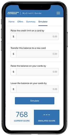 Credit Score Simulator | American Express® MyCredit Guide