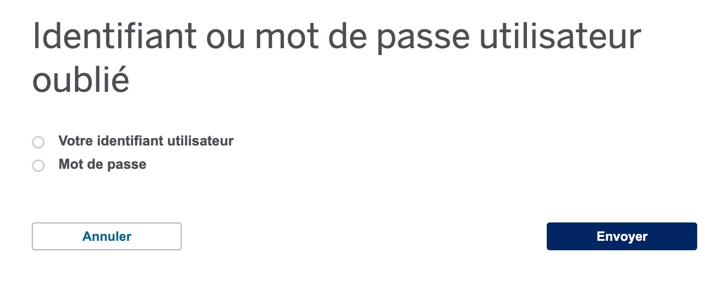 Identifiant oublié | American Express