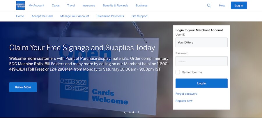 Start Managing Your Merchant Account Online | American Express