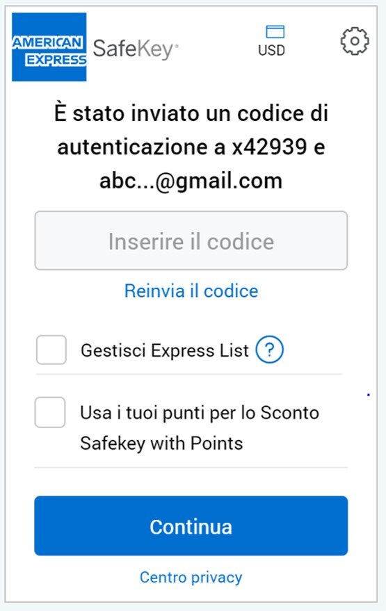 Acquisti sicuri con Safekey | American Express IT