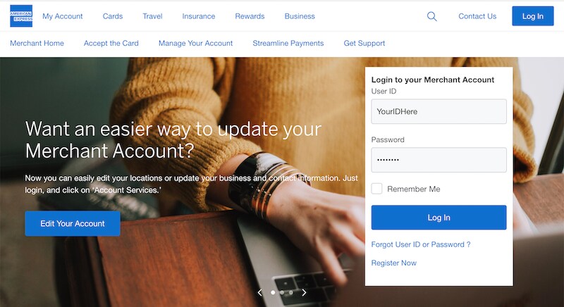 Start Managing Your Merchant Account Online | American Express
