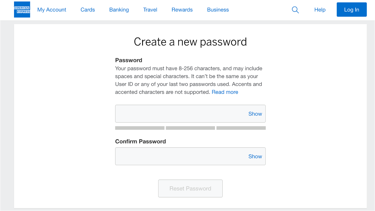 Forgot Password | American Express Merchant Services