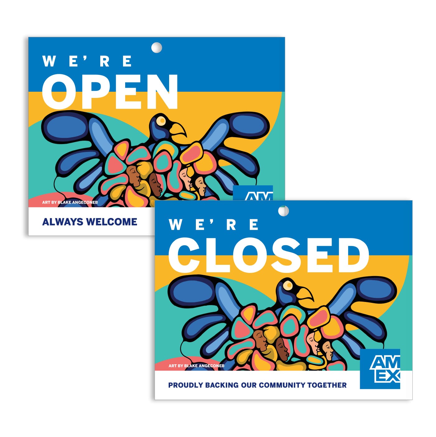 Open/Closed Sign - Designed by Blake Angeconeb
