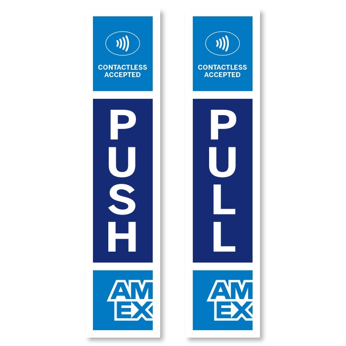 Contactless Push/Pull Decal