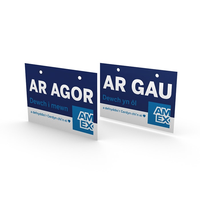 Ar Agor/Ar Gau - Open/Close Sign