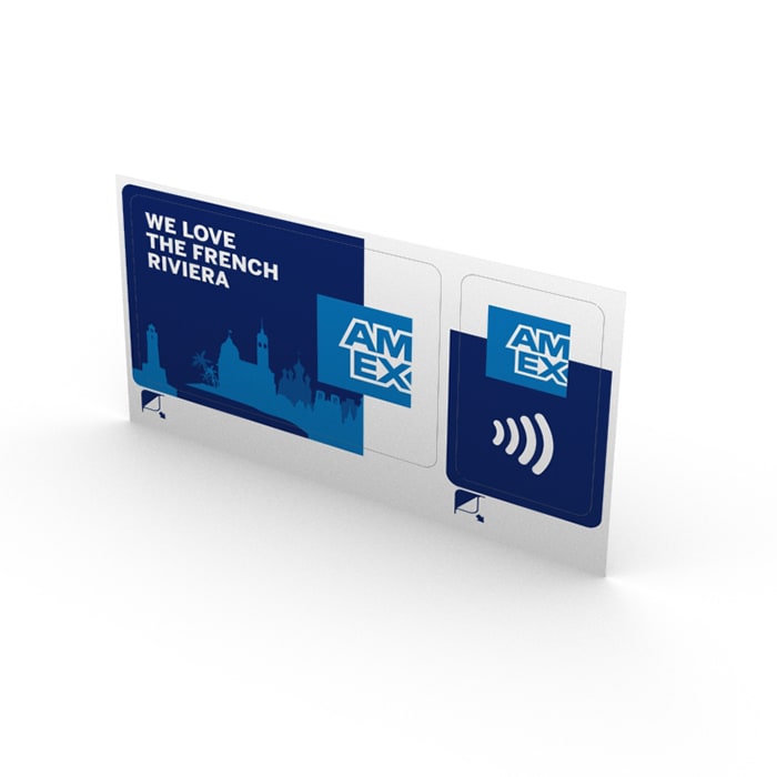 Lot d'autocollants Côte d'Azur (autocollant ville + sans contact)