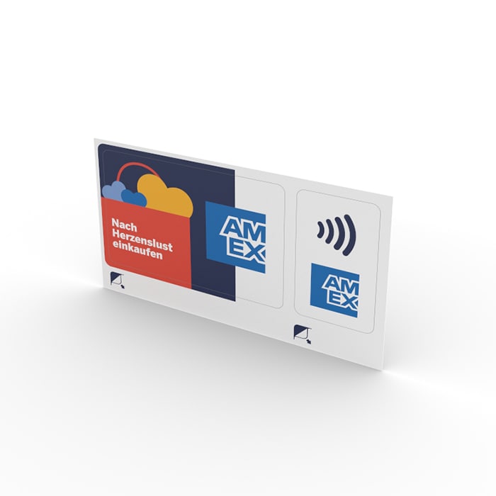 Shopping with Amex decal sheet