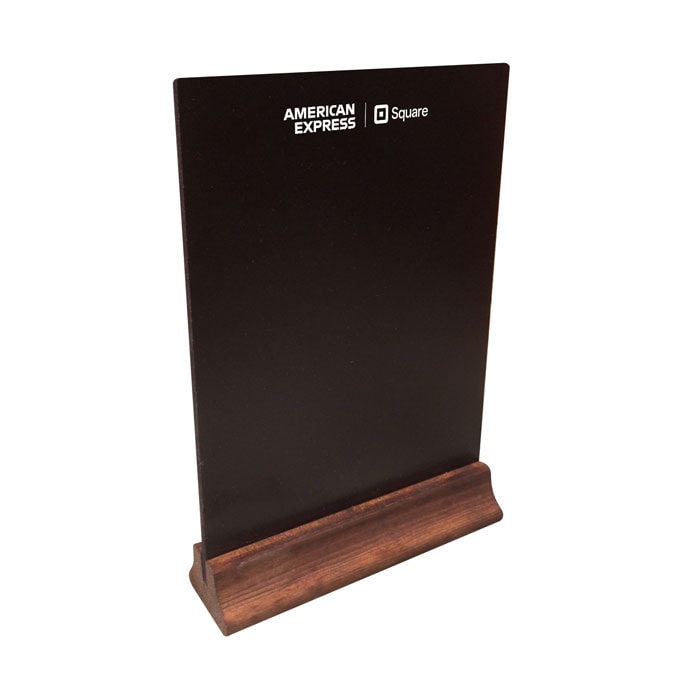 Graphic of Square and Amex Chalkboard