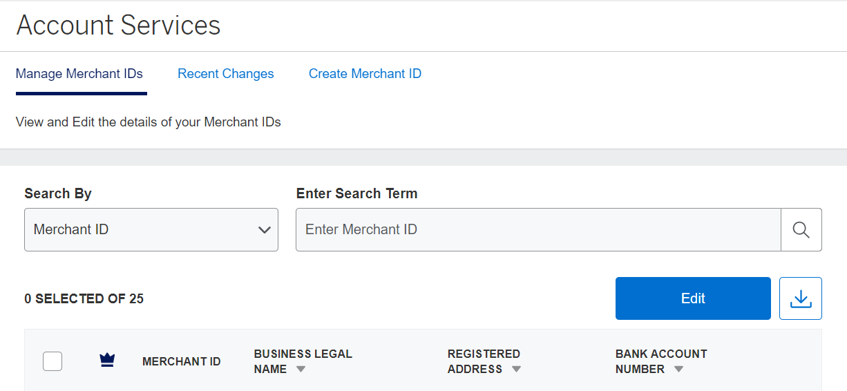 Accessing your Account Services Page | American Express