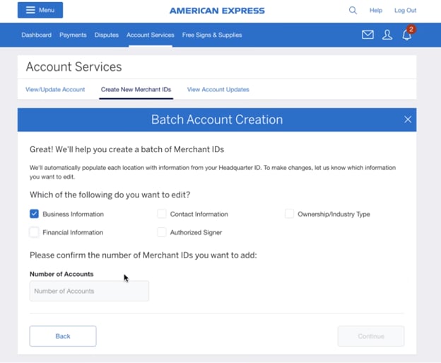 Multiple New Amex Merchant IDs | Amex Merchant