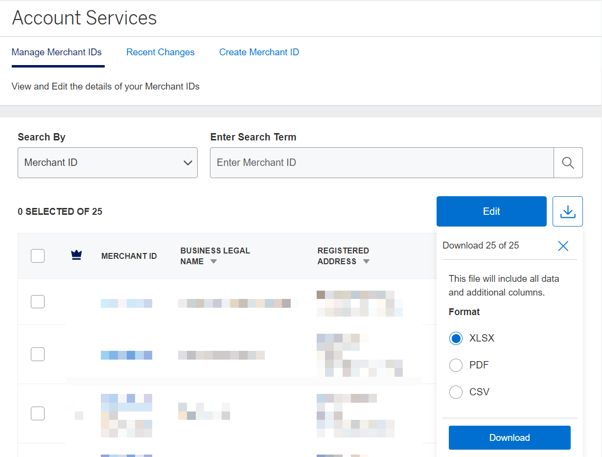 Print and Download Business Reports | American Express Merchant