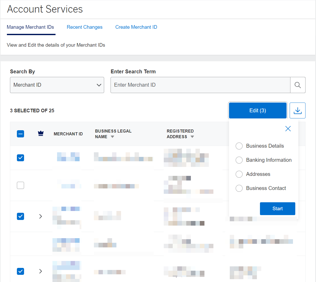 Edit Account Information | American Express Merchant