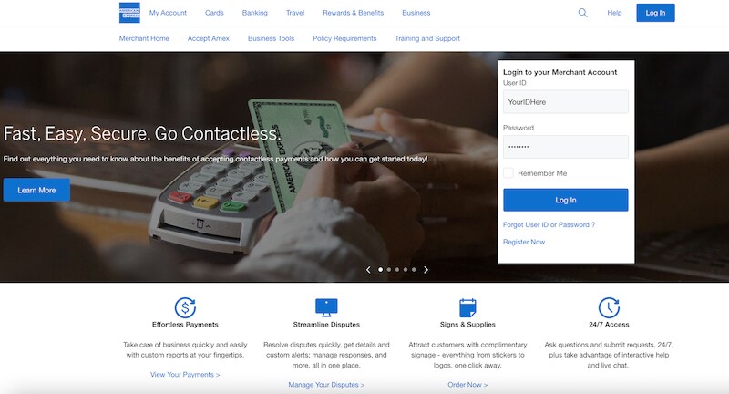 Start Managing Your Merchant Account Online | American Express