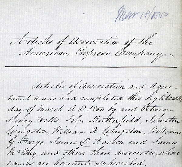 In 1850, three business rivals came together to form American Express